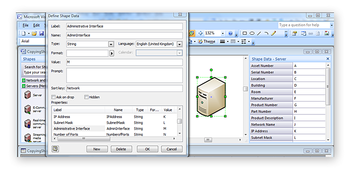 How To Import Custom Data From Visio Shape To Conceptdraw Conceptdraw