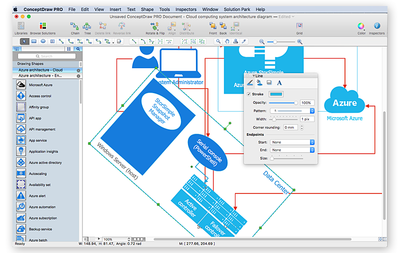 Creating an Azure Architecture Diagram | ConceptDraw HelpDesk Creating an Azure Architecture Diagram | ConceptDraw HelpDesk