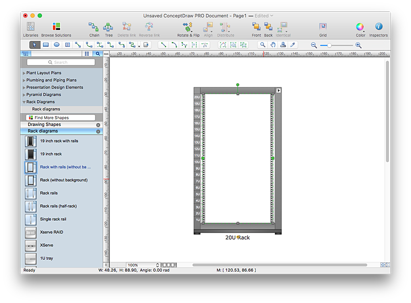 Create Powerpoint Presentation From A Rack Diagram Conceptdraw Helpdesk