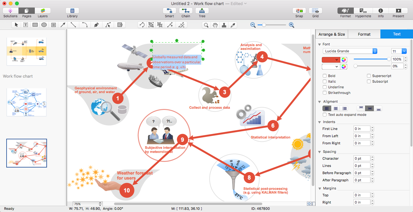 Create PowerPoint Presentation With A Workflow Diagram ConceptDraw 
