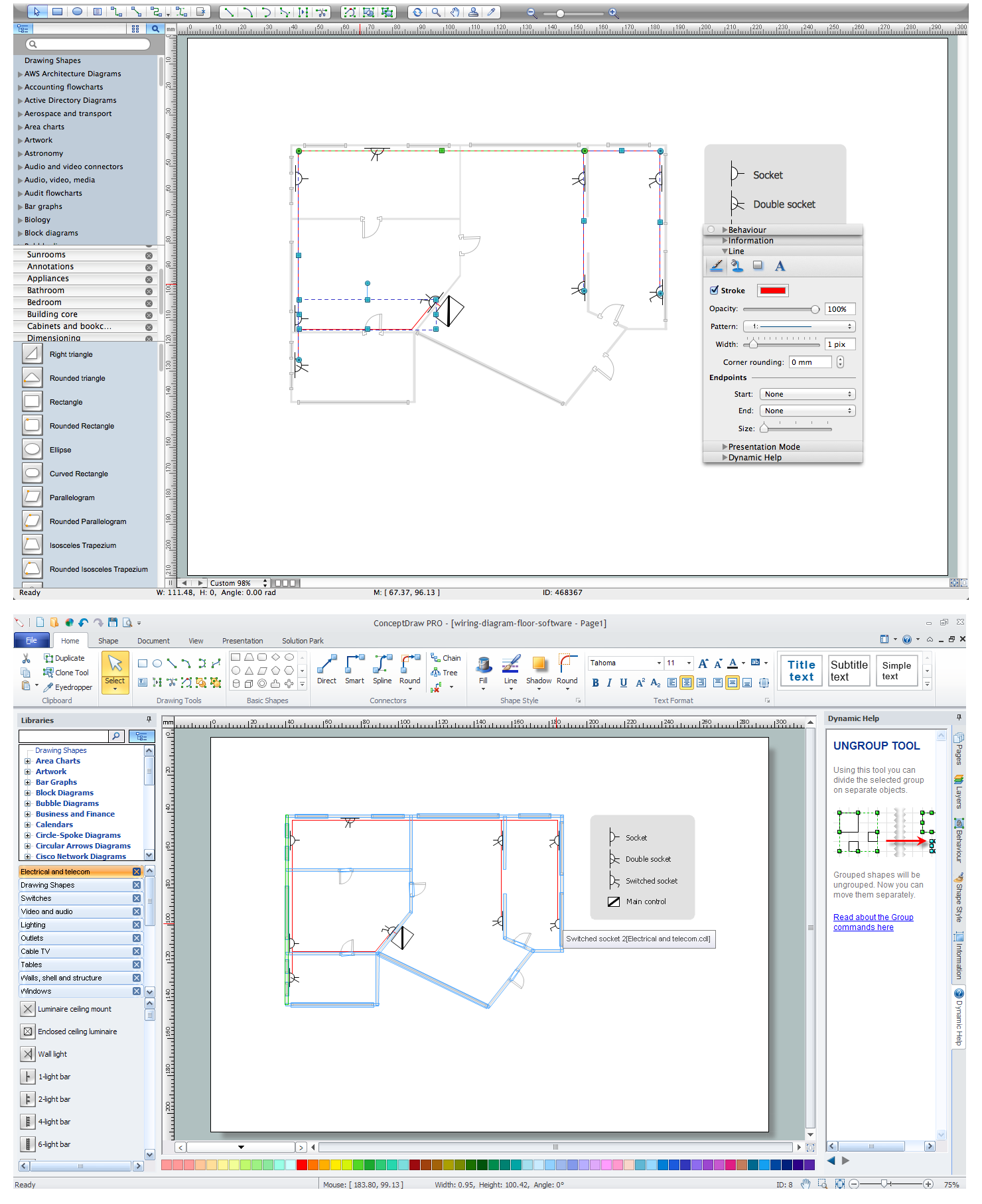 Free Electrical Floor Plan Drawing Software Viewfloor co