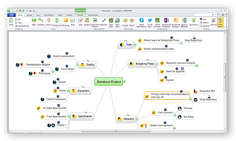 How To Draw A Mind Map On PC Using ConceptDraw MINDMAP How To Make A 