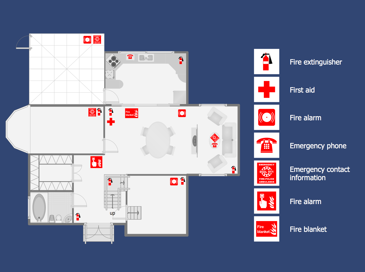 Fire Escape Plan Second Floor Floorplans click