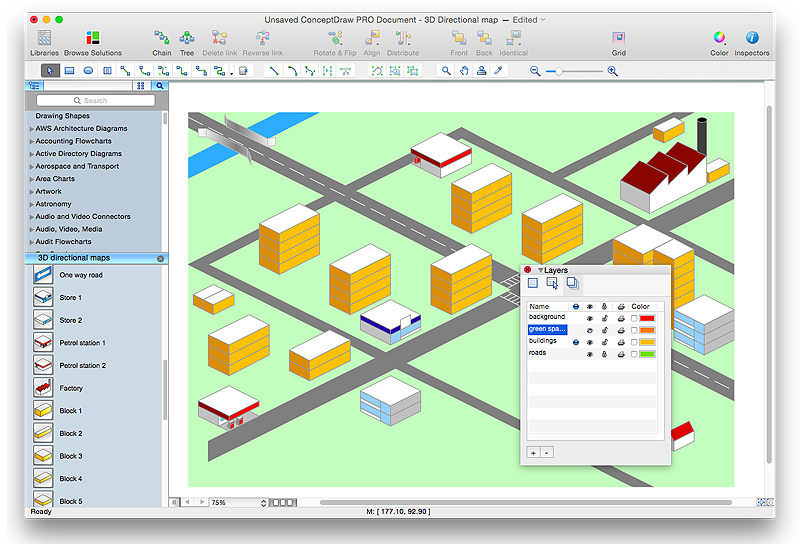 Creating Directional Maps ConceptDraw HelpDesk