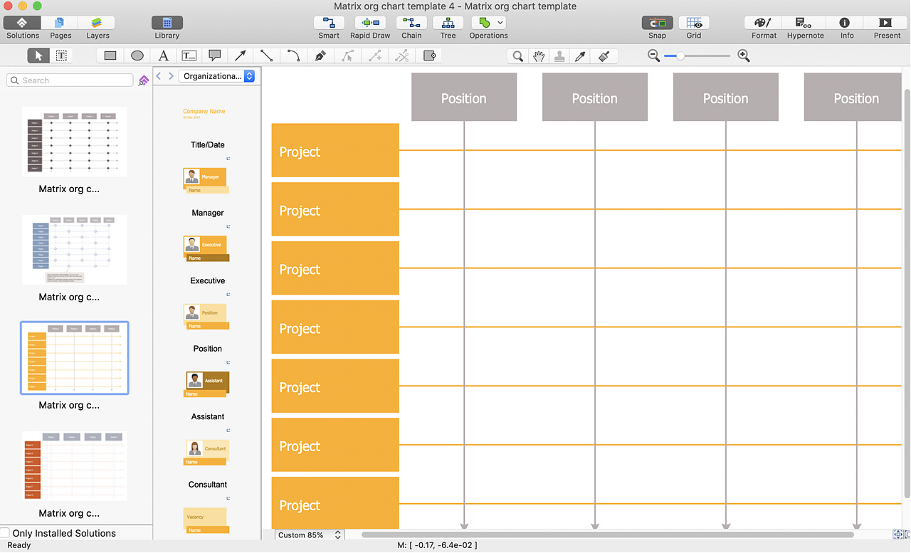Create A Matrix Organizational Chart ConceptDraw HelpDesk