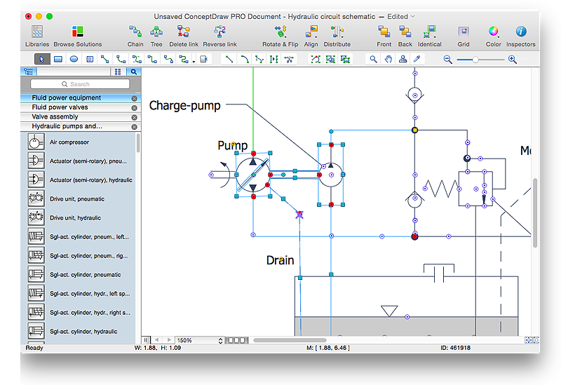 Creating a Create a Mechanical Diagram | ConceptDraw HelpDesk Creating a Create a Mechanical Diagram | ConceptDraw HelpDesk