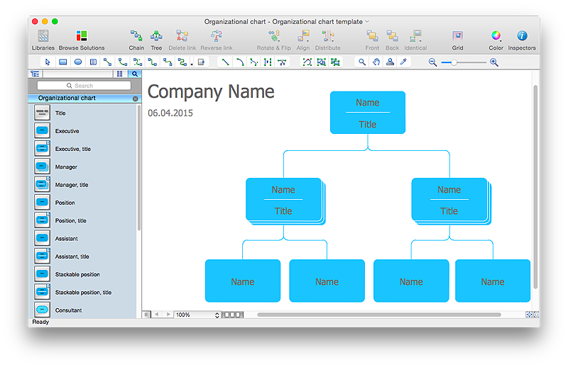 Create An Organizational Chart ConceptDraw HelpDesk