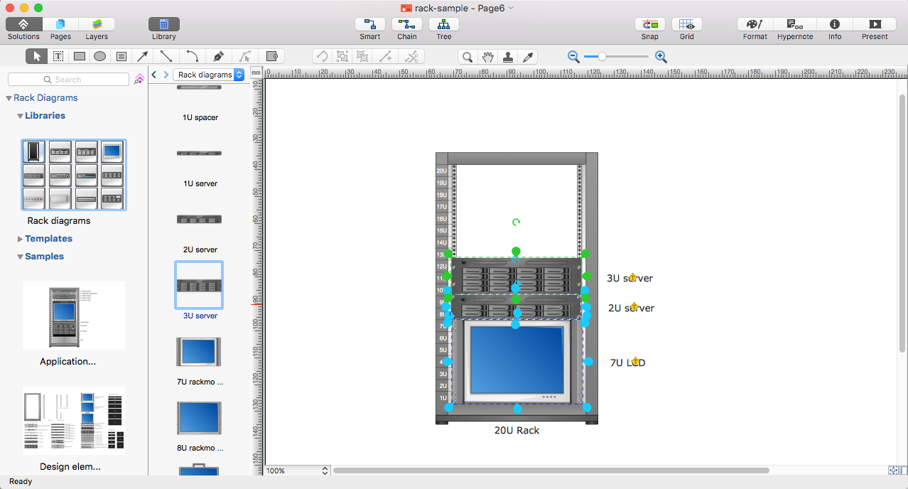 Rack Diagram Presentation | ConceptDraw HelpDesk