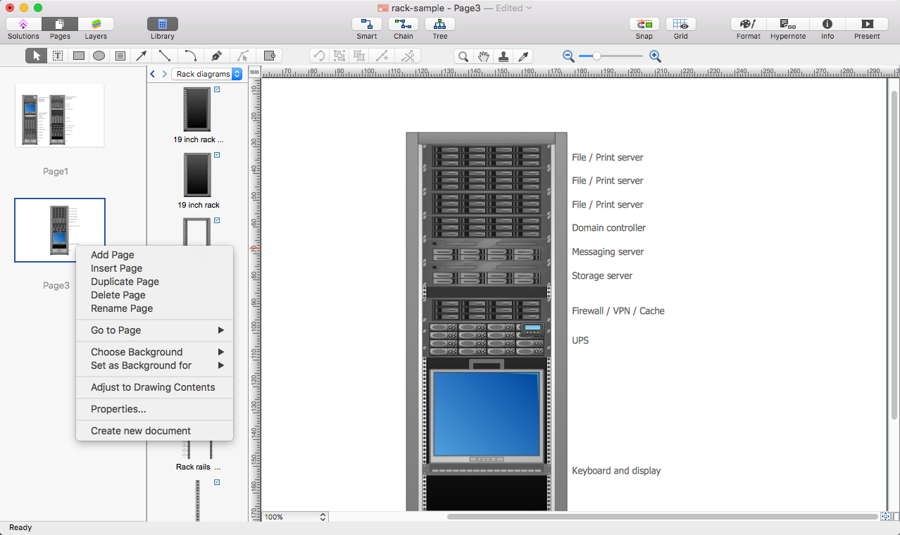 Rack Diagram Presentation | ConceptDraw HelpDesk Rack Diagram Presentation | ConceptDraw HelpDesk