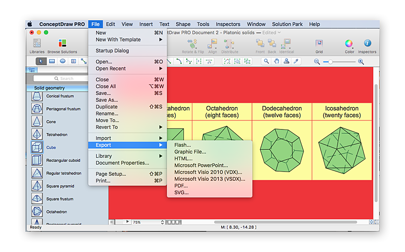 Drawing Geometric Shapes | ConceptDraw HelpDesk