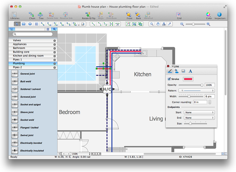 Creating a Residential Plumbing Plan | ConceptDraw HelpDesk