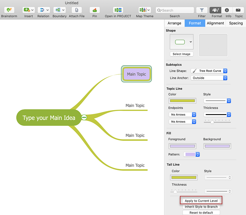 How To Format A Mind Map On Mac ConceptDraw HelpDesk