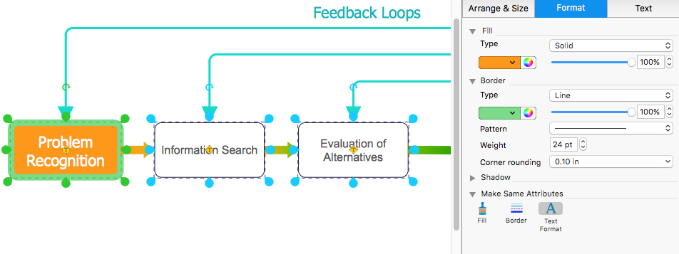 Duplicate the Objects Formatting | ConceptDraw HelpDesk