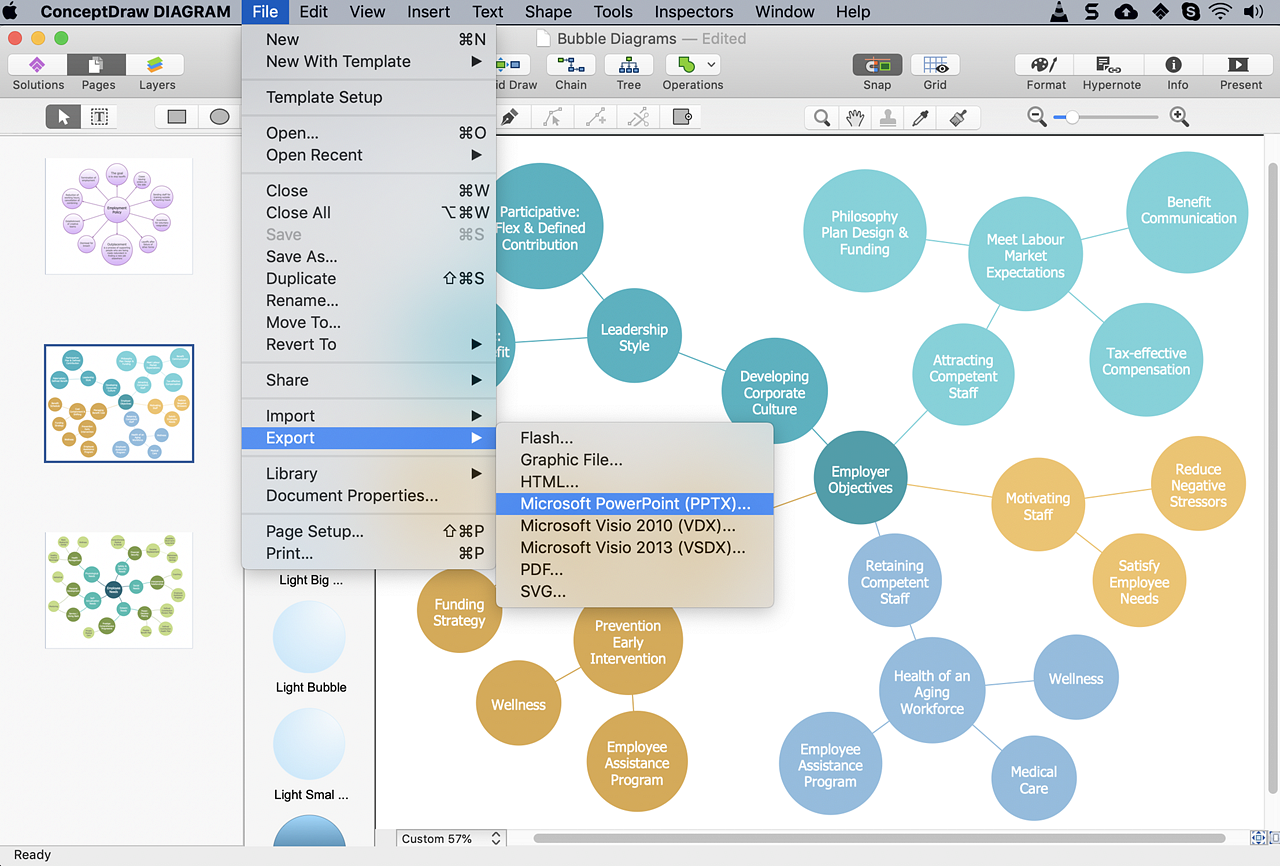 How To Create A Bubble Diagram In Powerpoint - Design Talk