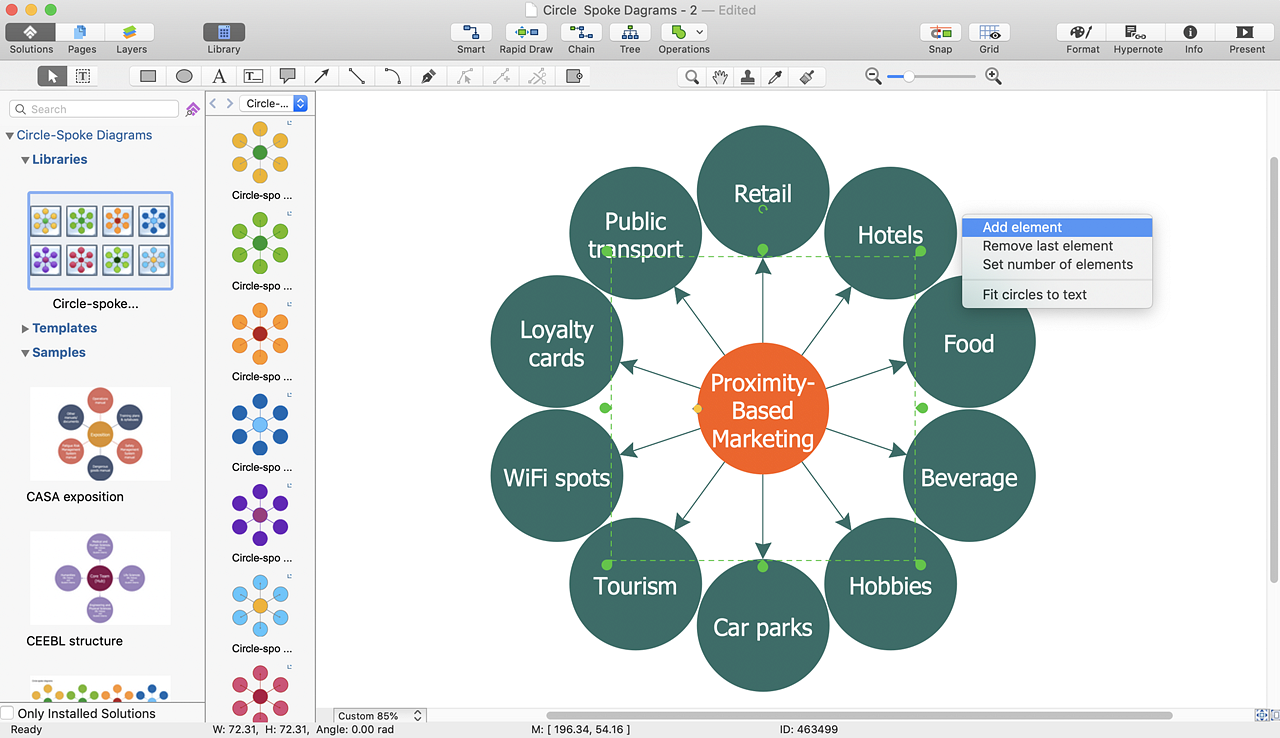 PowerPoint Presentation With Circle Spoke Diagrams ConceptDraw HelpDesk