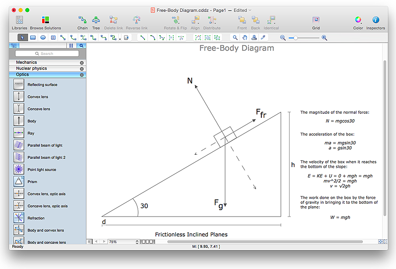 Drawing Physics illustrations | ConceptDraw HelpDesk