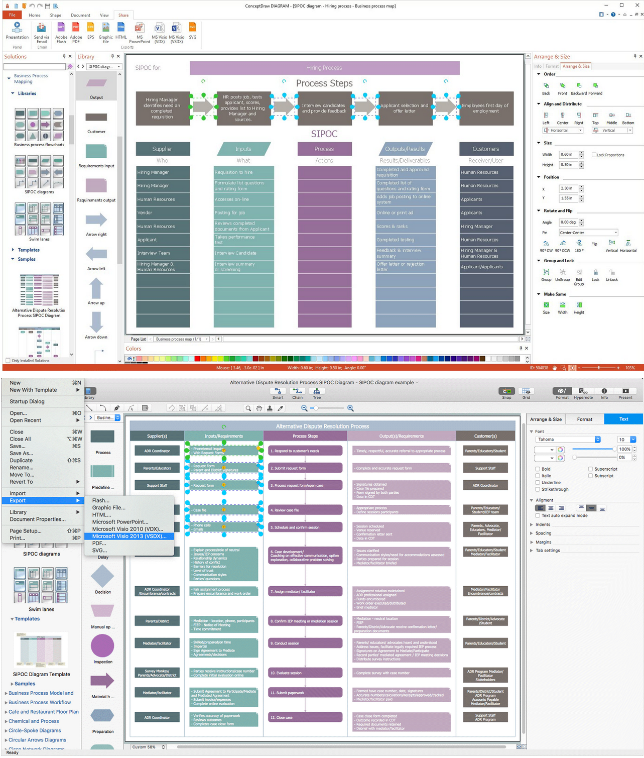 Process Flowchart Draw Process Flow Diagrams By Starting With
