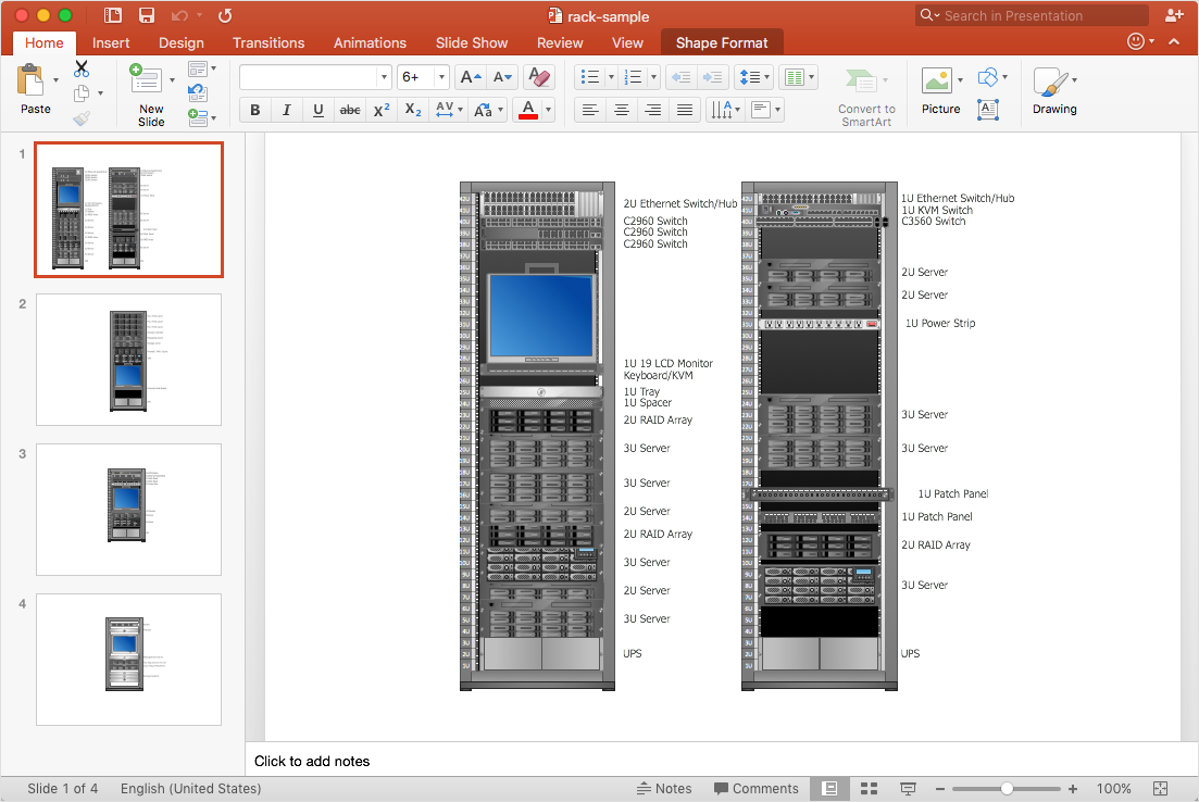 Rack Diagrams Server How To Add A Rack Diagram To A Powerpoint My XXX