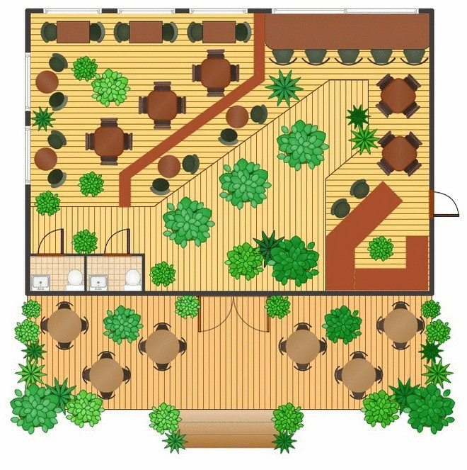 Landscape Design Plan Restaurant