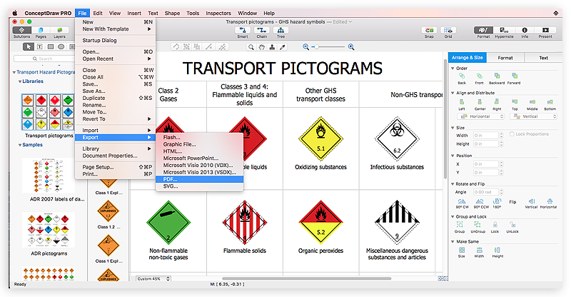 Designing Warning Infographics Using Transport Hazard Pictograms ...