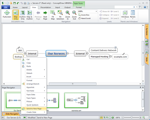 Service and Application Network Diagram