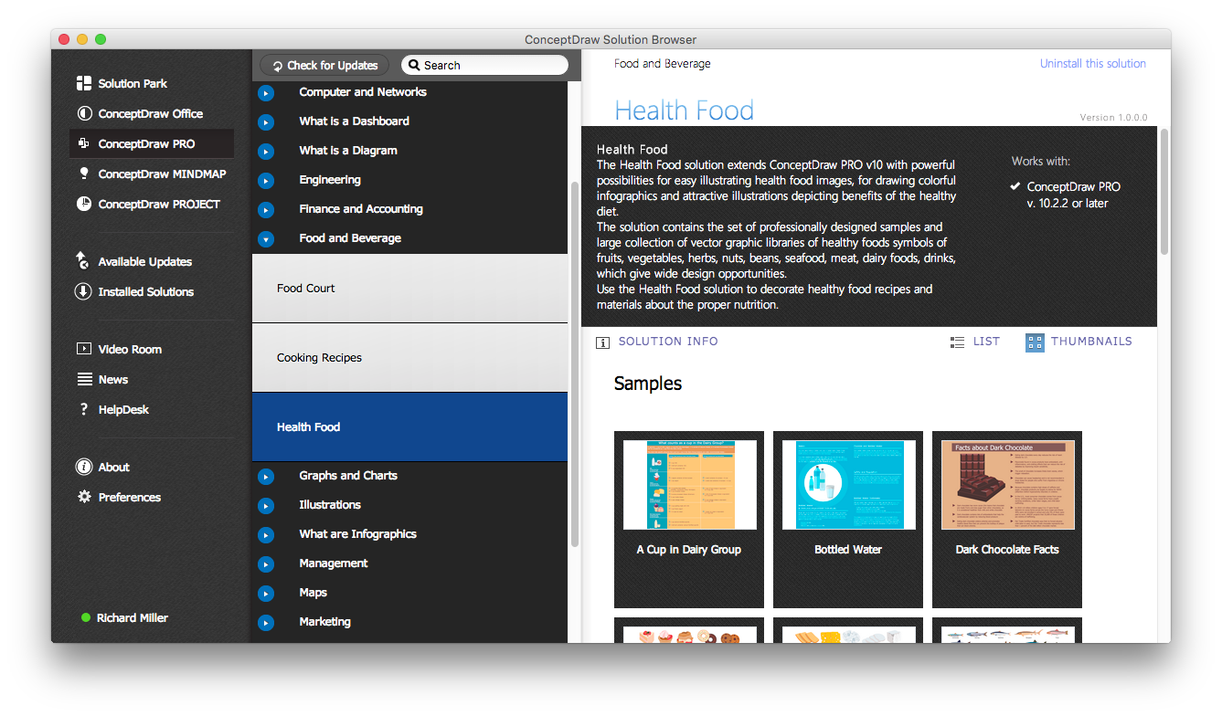 Health Food Solution | ConceptDraw.com