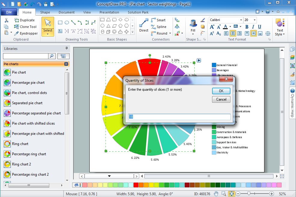 Basic Pie Charts Solution | ConceptDraw.com