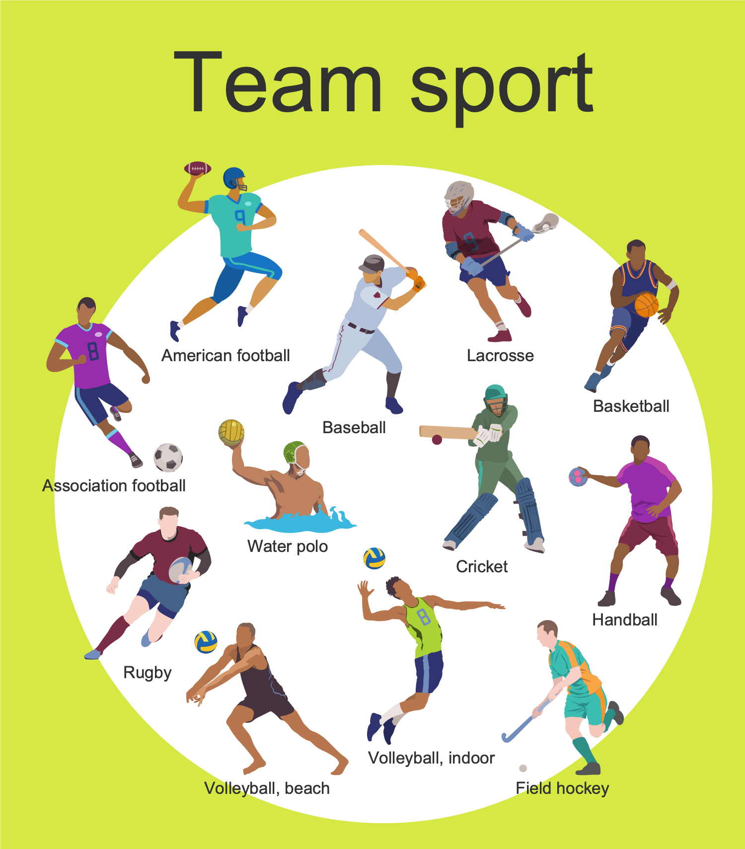 Summer Sports Solution ConceptDraw Summer Sports Solution ConceptDraw