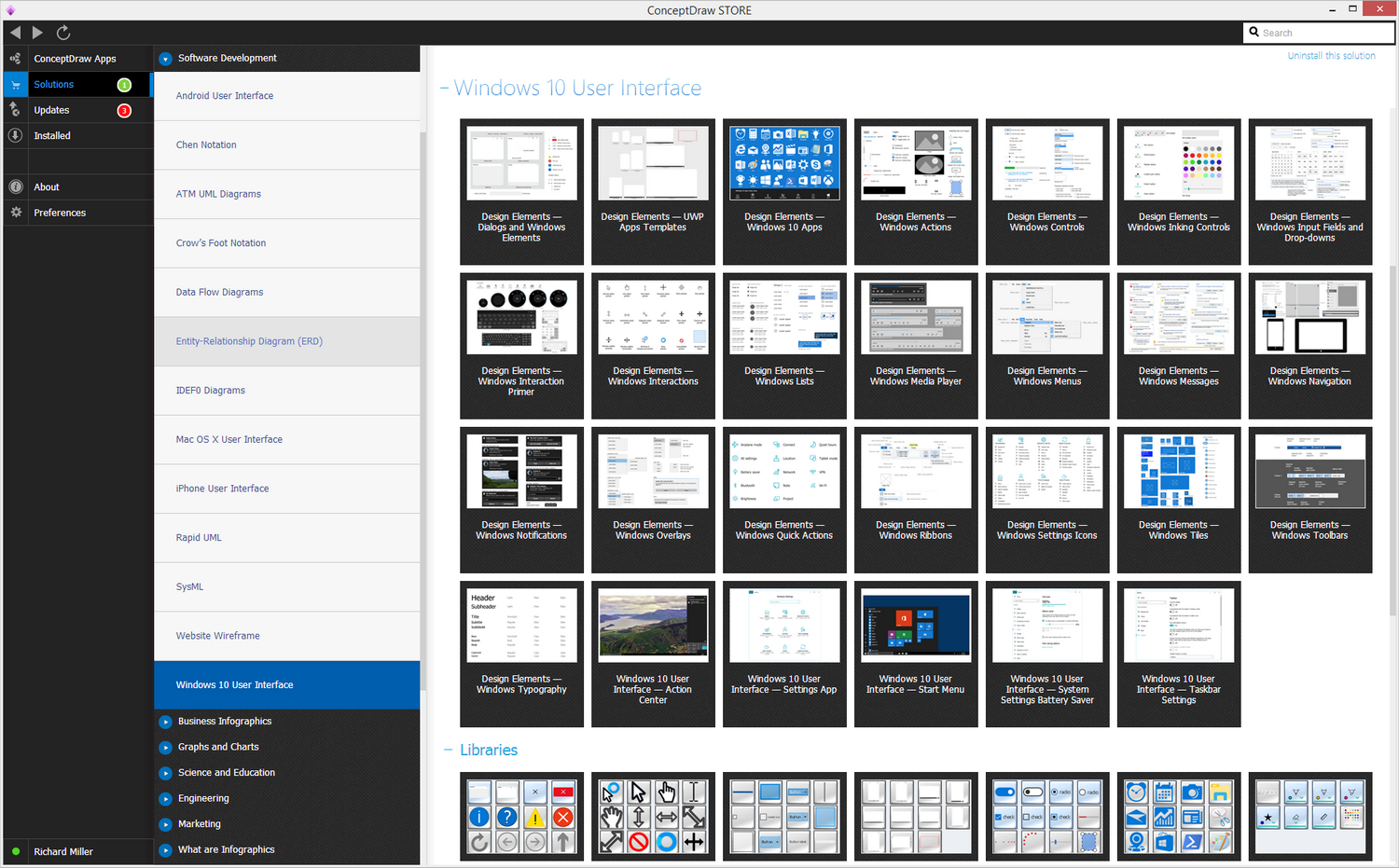 Windows 10 User Interface Solution | ConceptDraw.com Windows 10 User Interface Solution | ConceptDraw.com